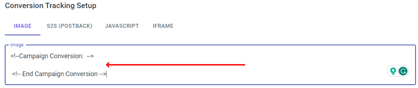 Postback/Tracking Parameters – Tracknow