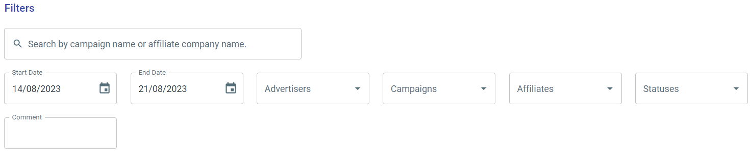 Payment Type Statistics – Tracknow